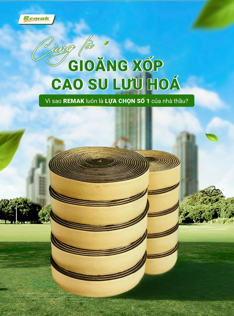 Cùng Là Gioăng Xốp Cao Su Lưu Hoá – Nhưng Vì Sao Gioăng Xốp Remak Được ...